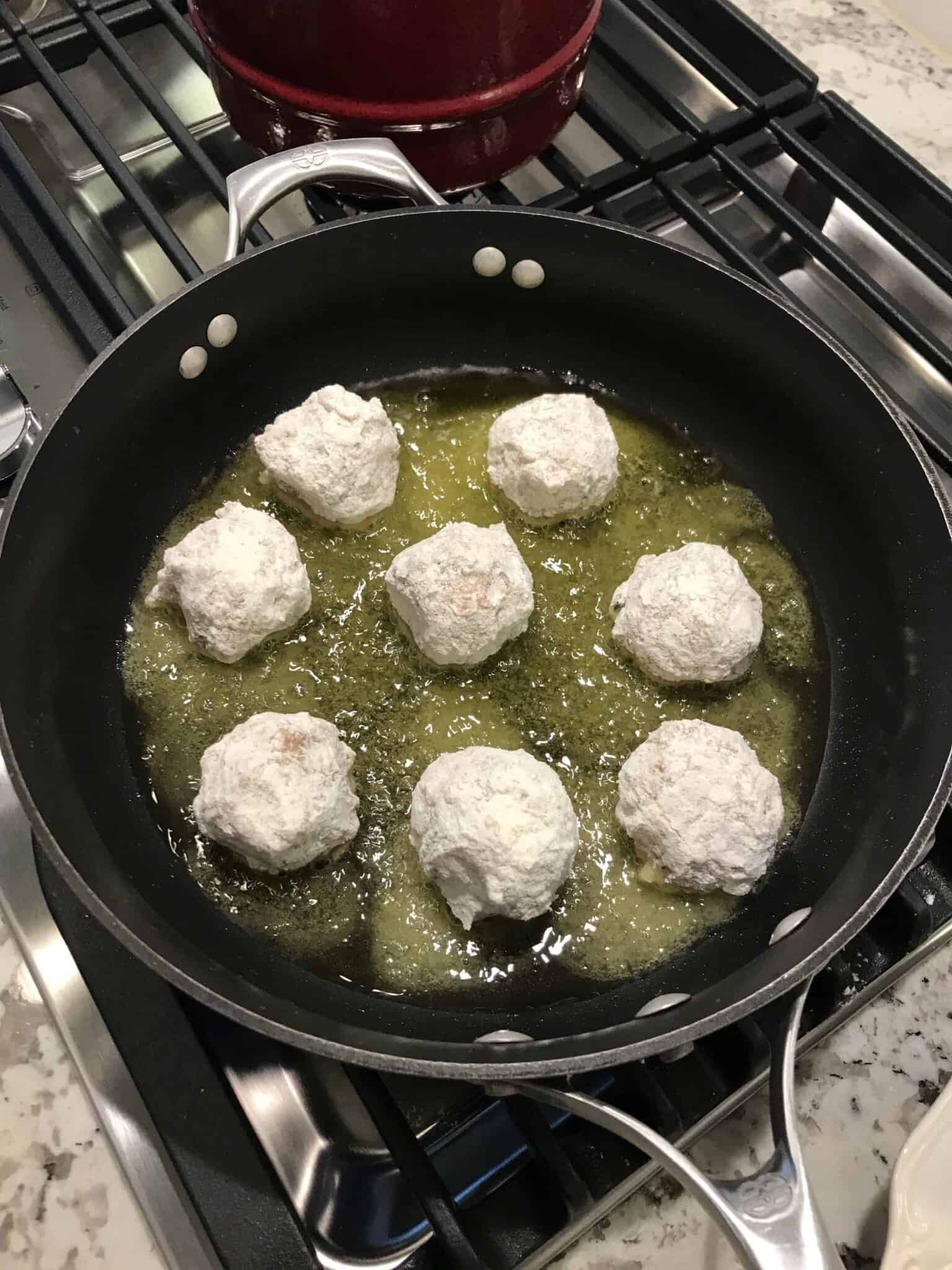 Mozzarella Stuffed Chicken Meatballs