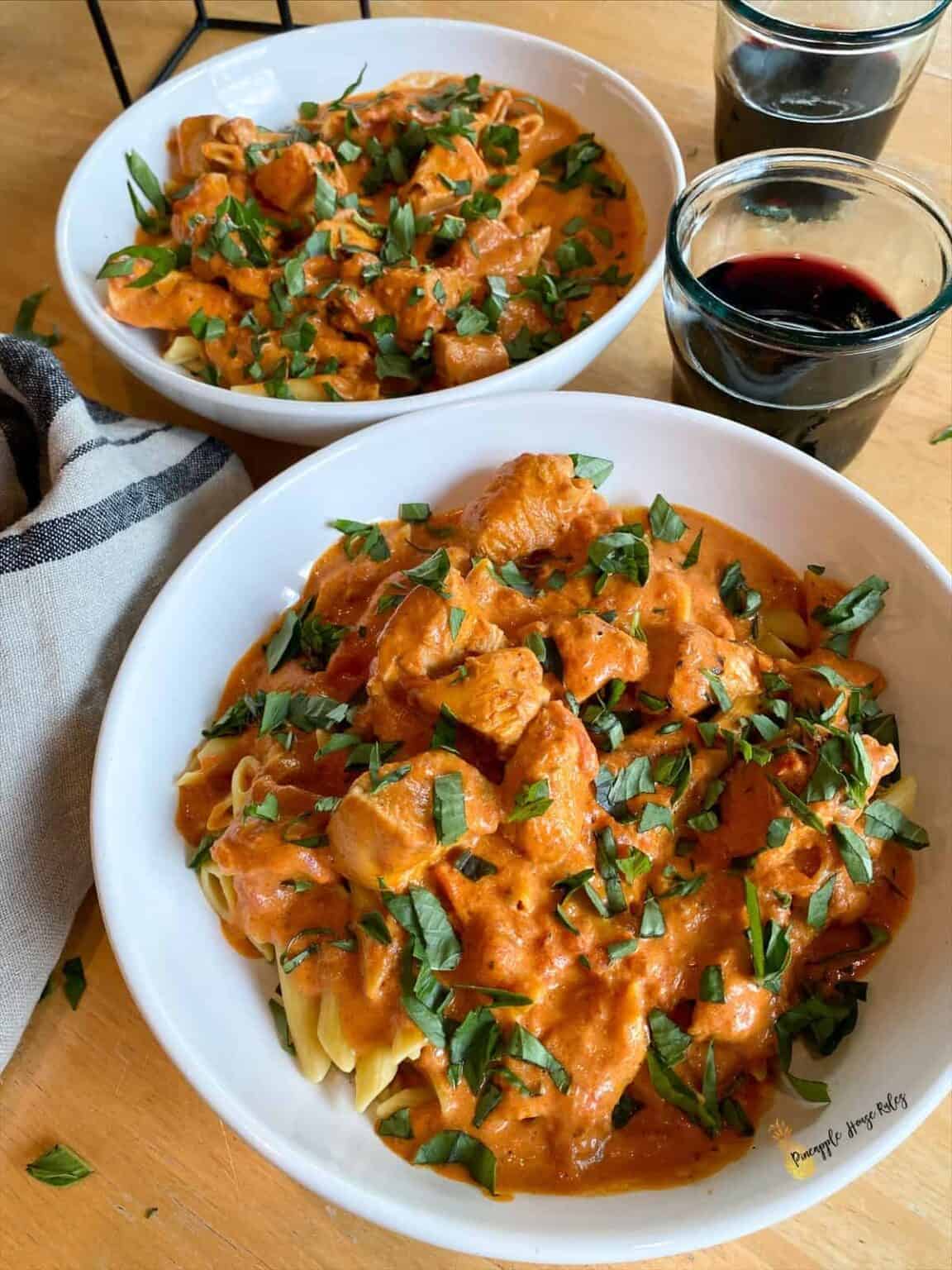 Italian Pesto Chicken with Creamy Marinara